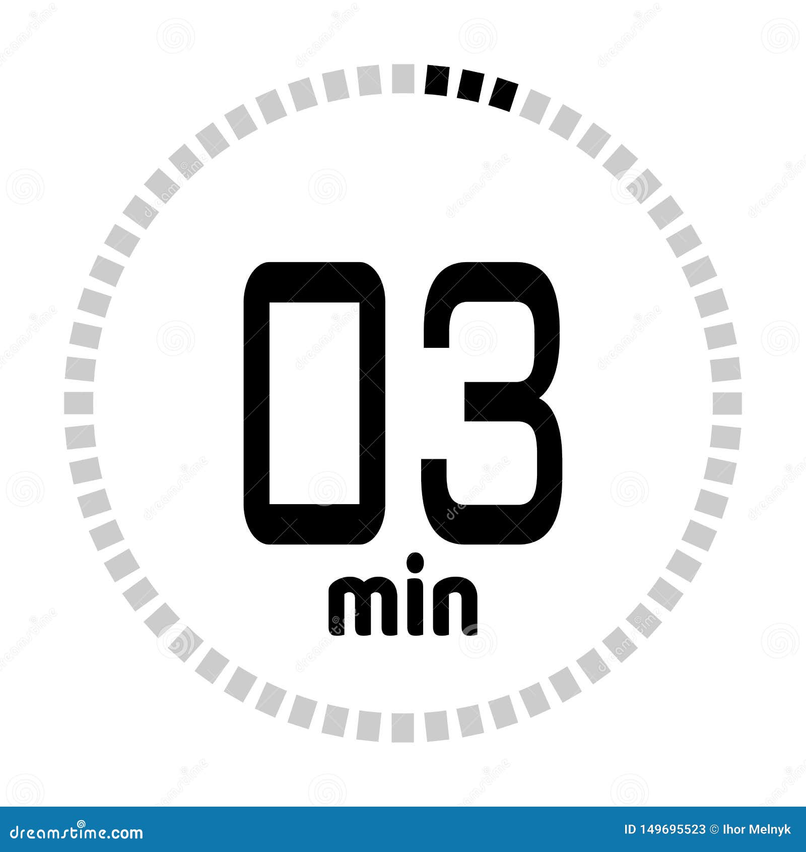 The Minutes Countdown Timer Stock Vector - Illustration of counter ...
