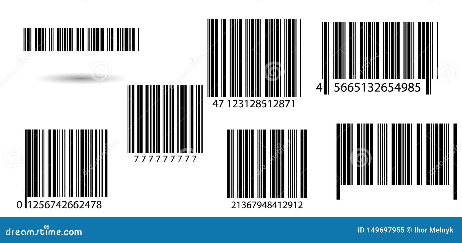 Set of barcodes. stock vector. Illustration of inventory - 149697955