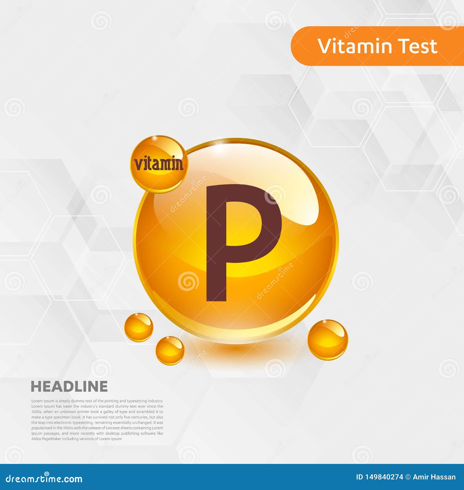 Vitamin P Gold Shining Pill Capcule Icon, Cholecalciferol. Golden ...
