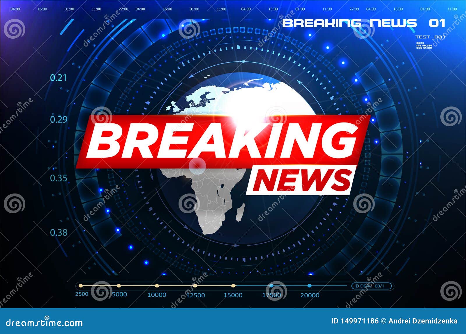 Modern Futuristic Template for News Stock Vector - Illustration of ...