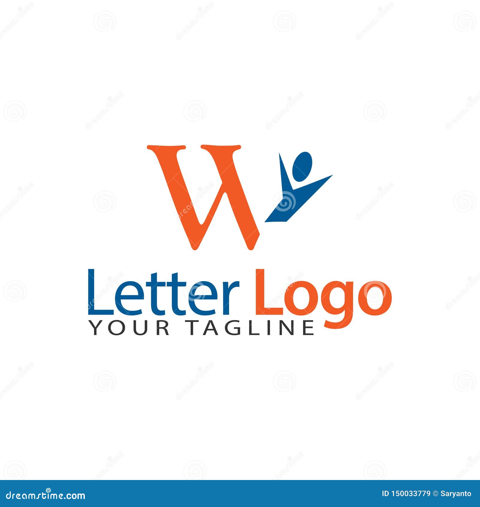 W People Logo Template, Stock Logo Template Stock Vector - Illustration ...
