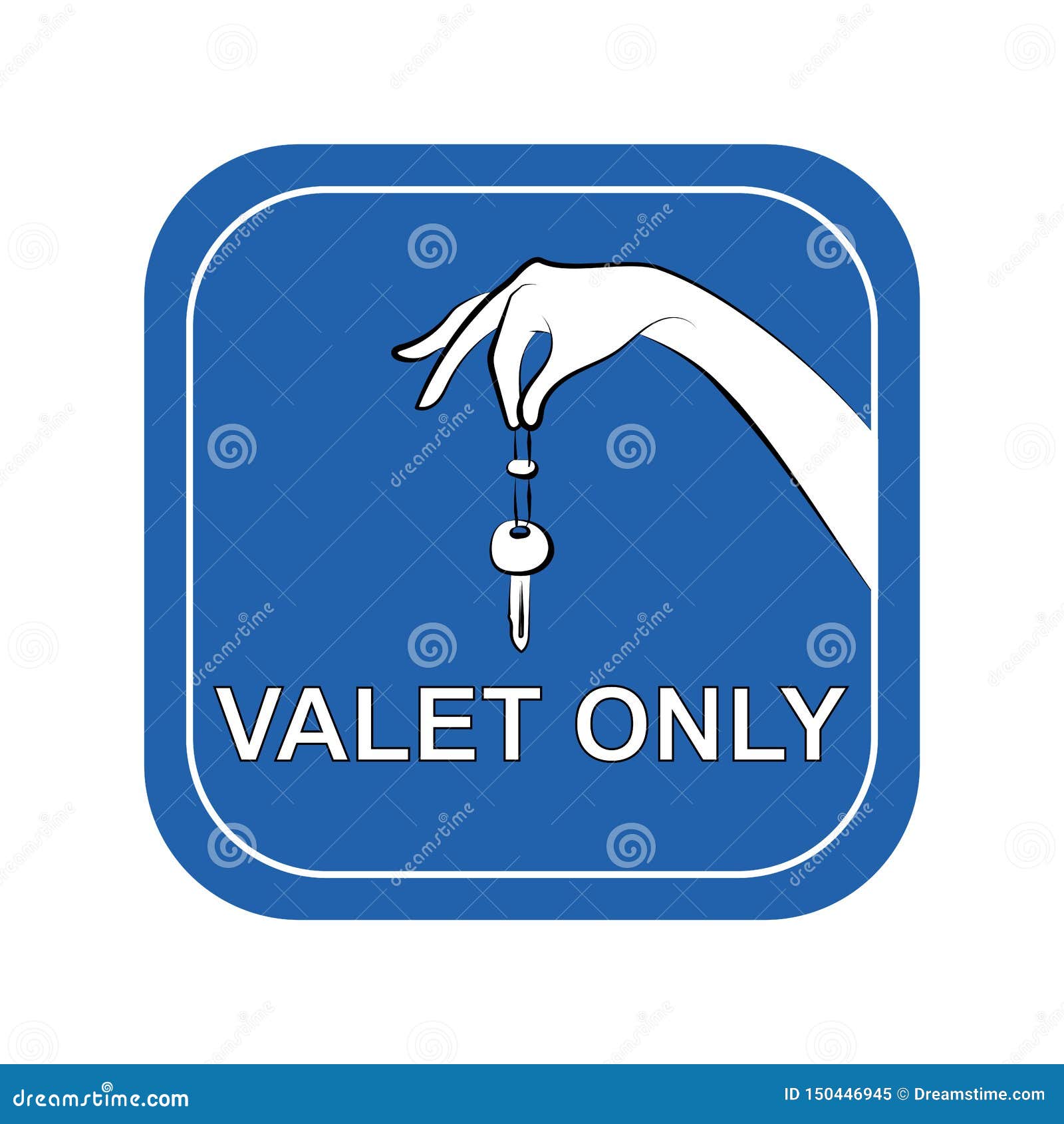 Valet Logo Design And Valet Silhouette With Parking Sign Vector ...