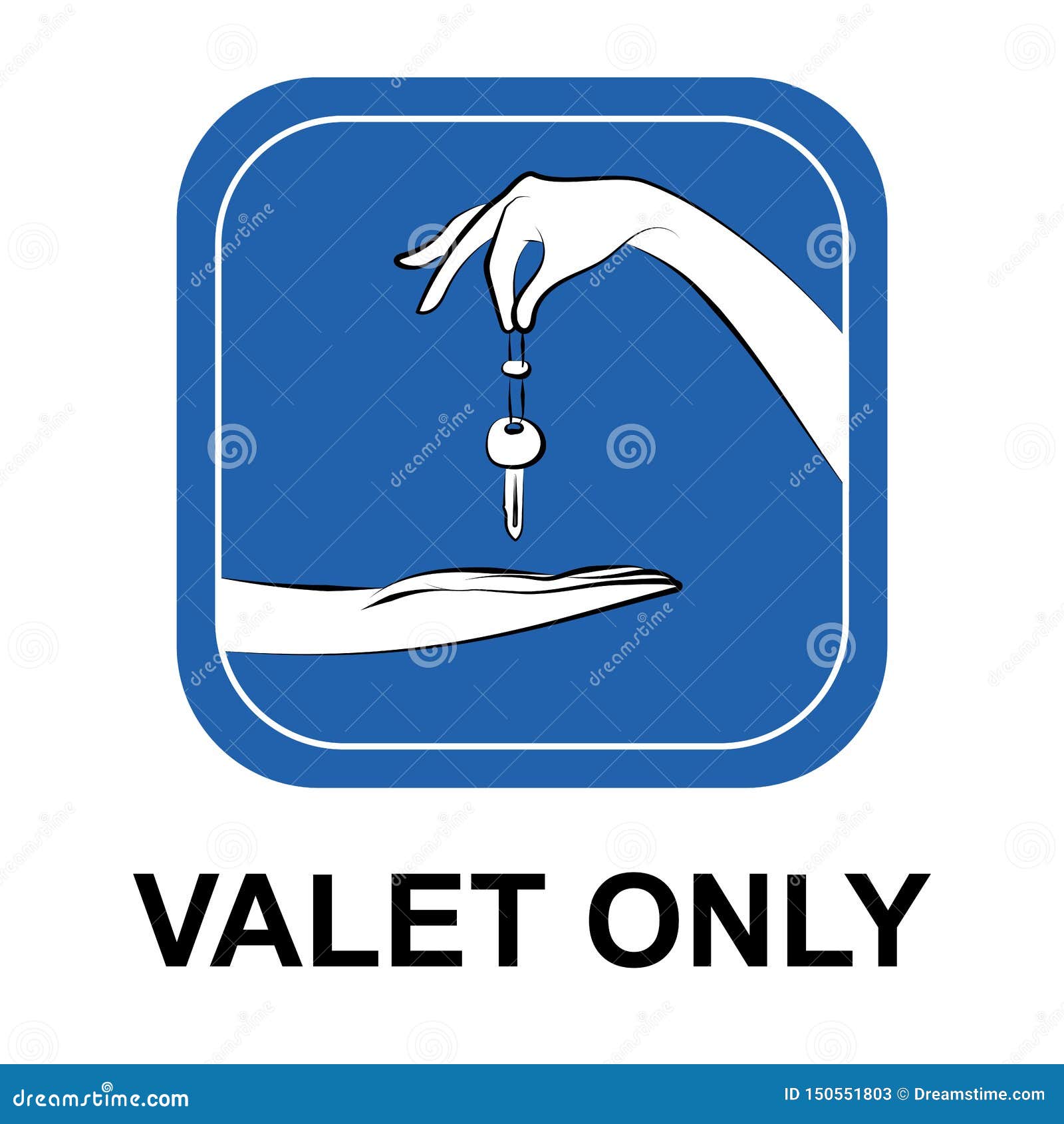 Valet logo stock vector. Illustration of logo, sticker - 150551803