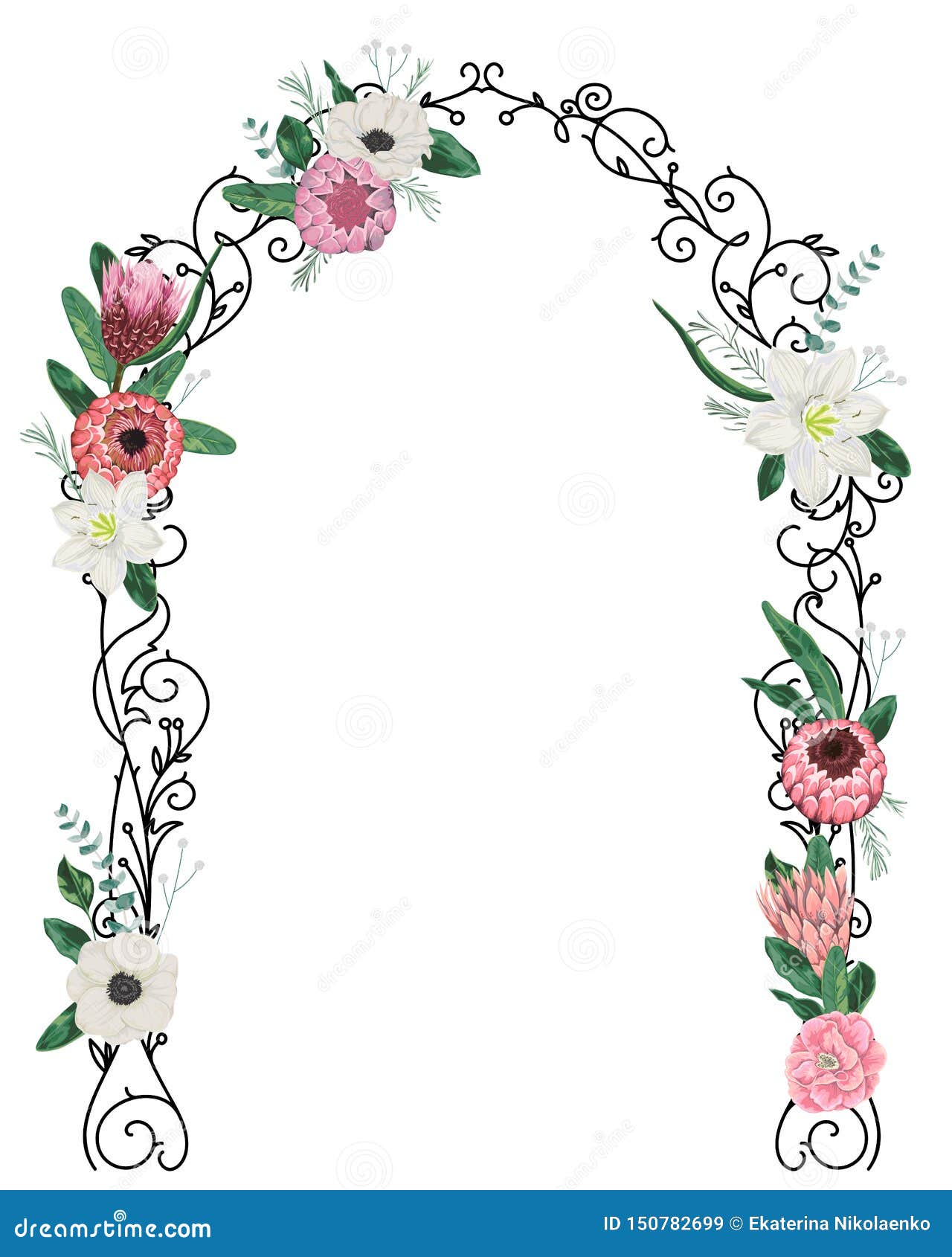 Wedding Arch Line Icon. Altar Vector Illustration Isolated On White ...