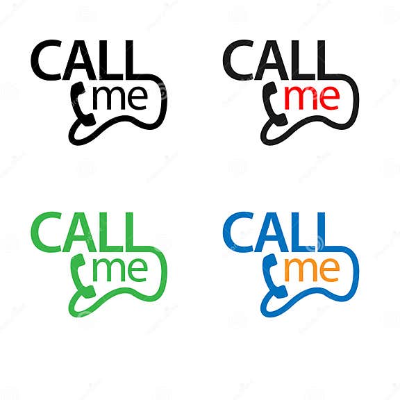 Call Me Icon Stock-vector. Colorful Set Icon Stock Vector ...