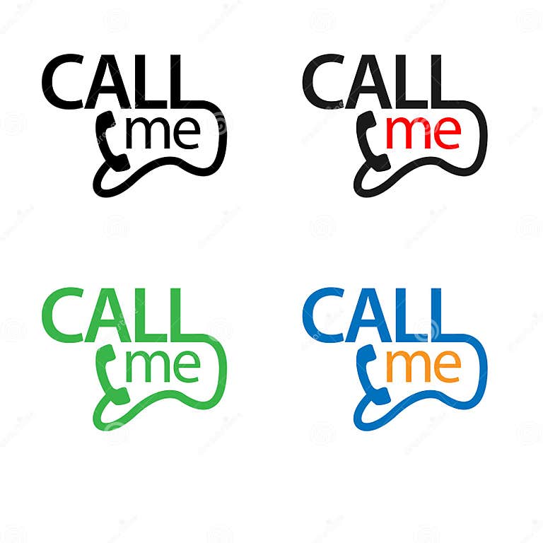 Call Me Icon Stock-vector. Colorful Set Icon Stock Vector ...
