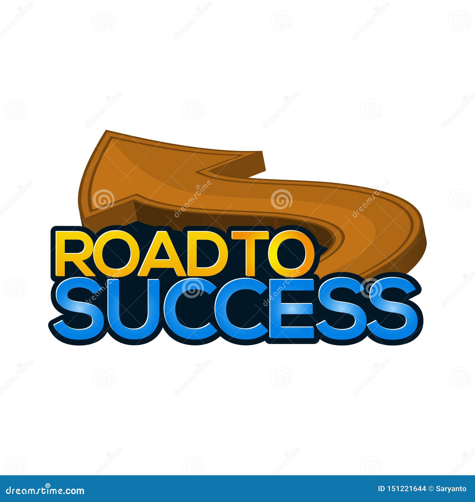 Road To Success Icon Stock-vector. Stock Vector - Illustration of ...