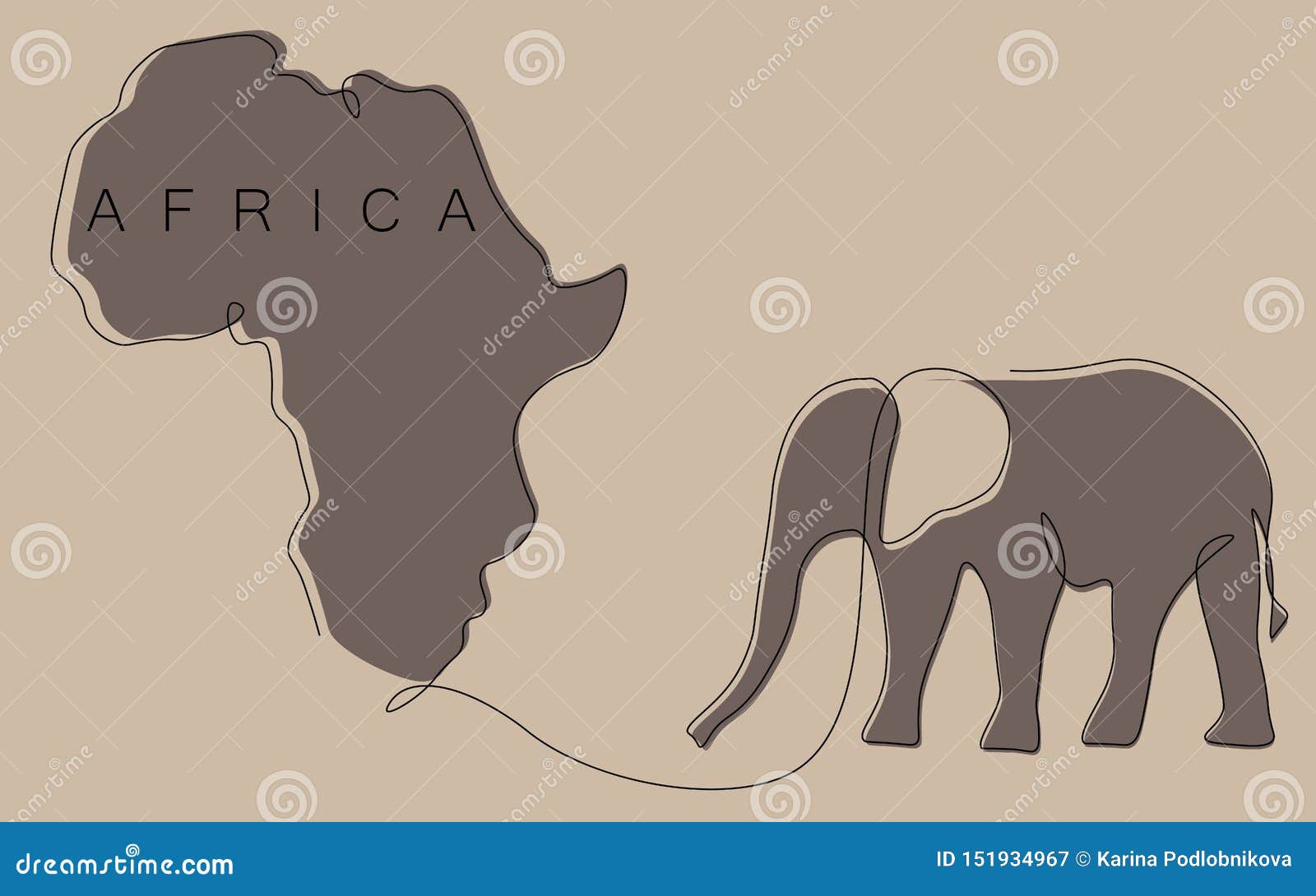Elephants In Africa Map