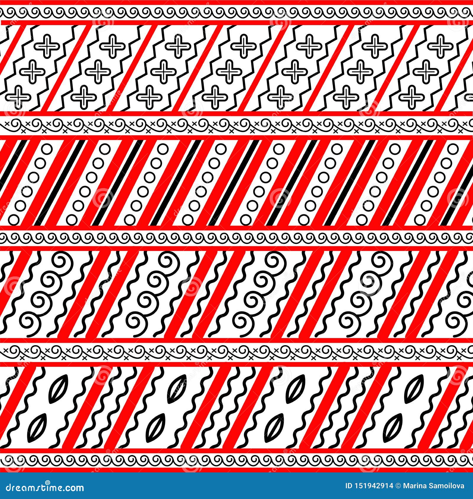 Elements Of The Mezen Vector Royalty-Free Stock Image | CartoonDealer ...