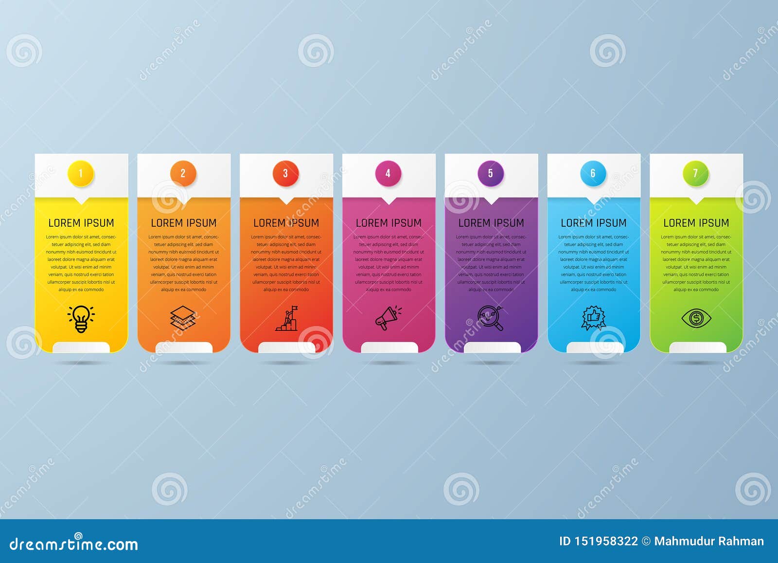 Table Info-graphic Template | Vector Stock Vector - Illustration of ...