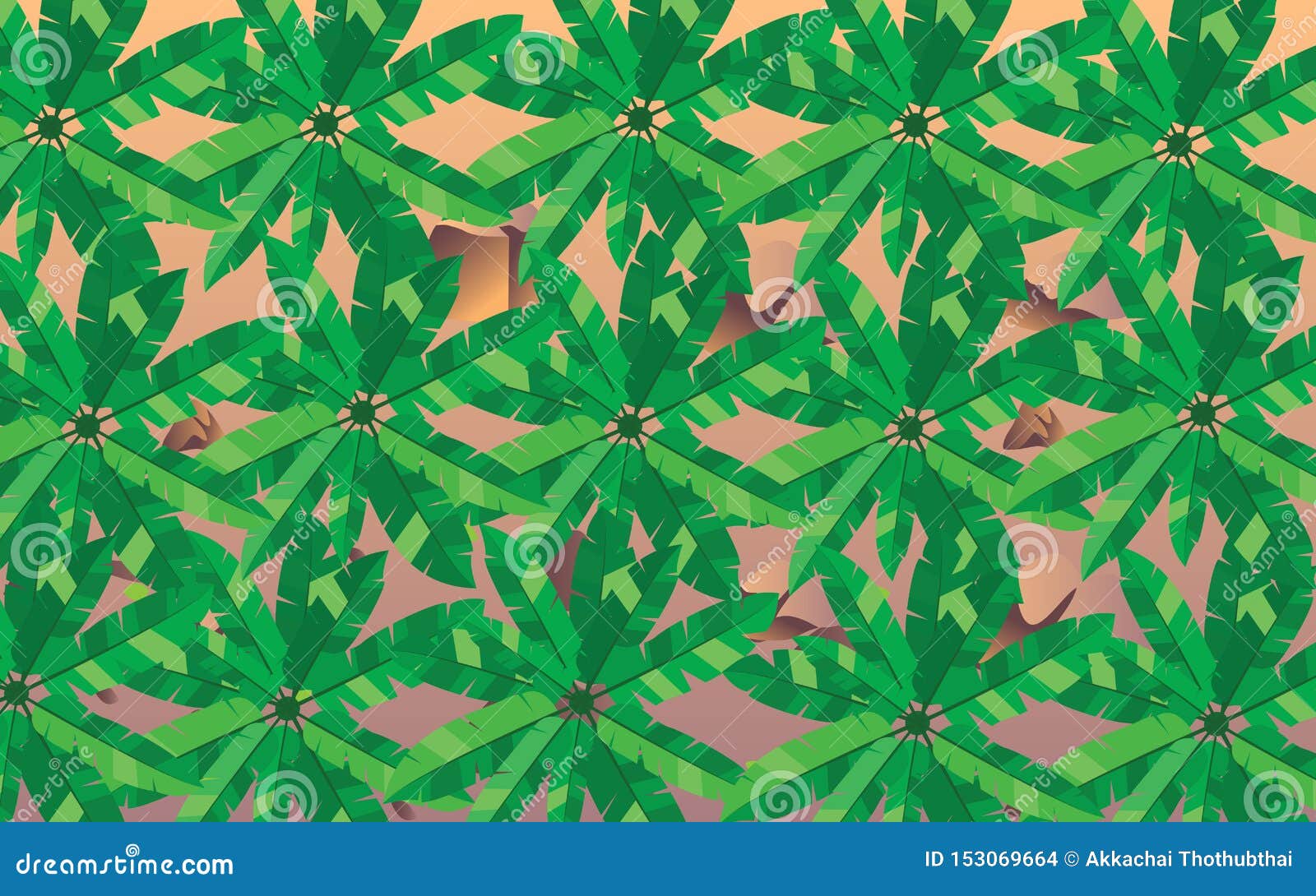 Green tree on the ground stock vector. Illustration of ground - 153069664