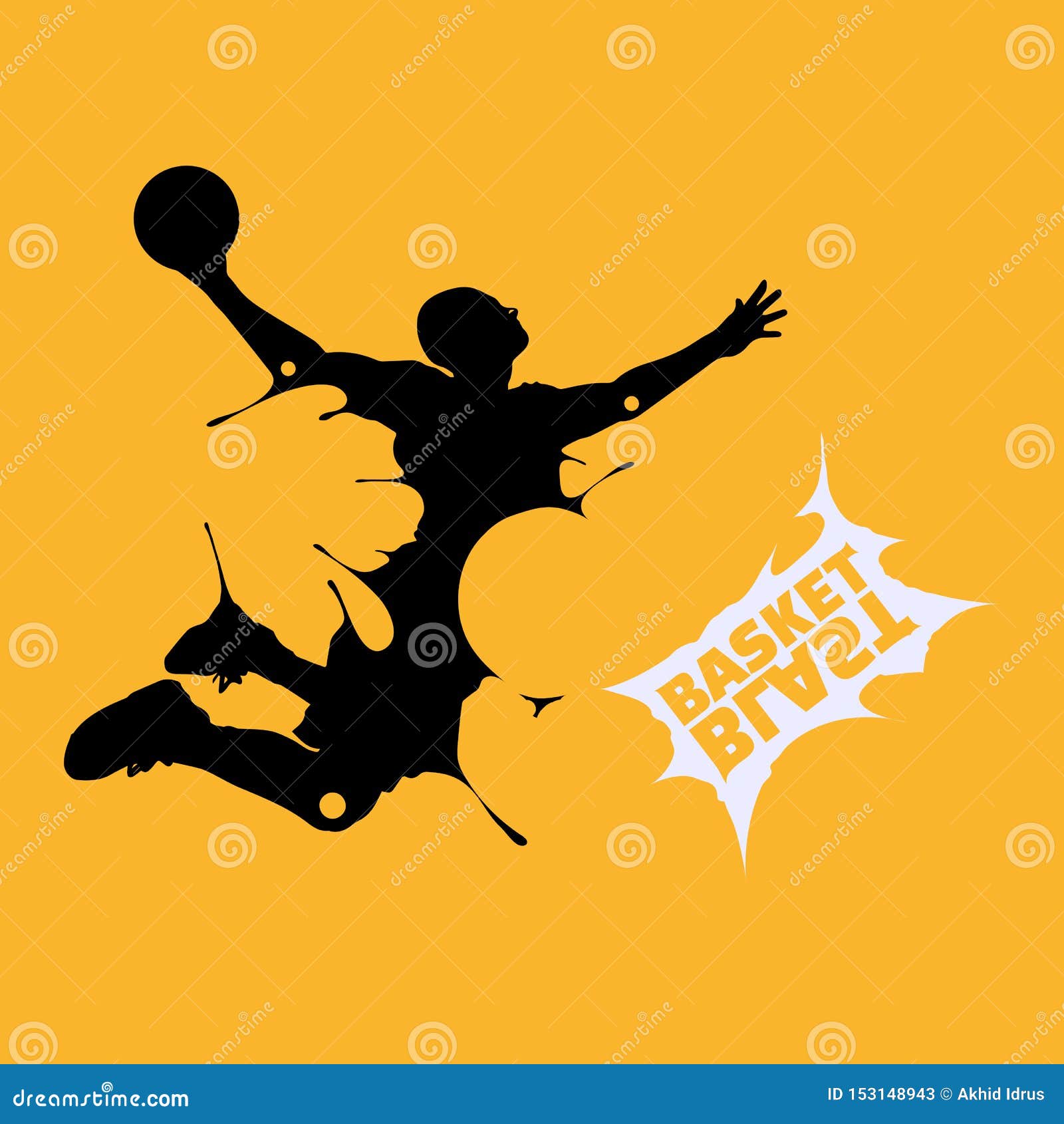 Basketball Player Blast Explosion Stock Illustration - Illustration of ...