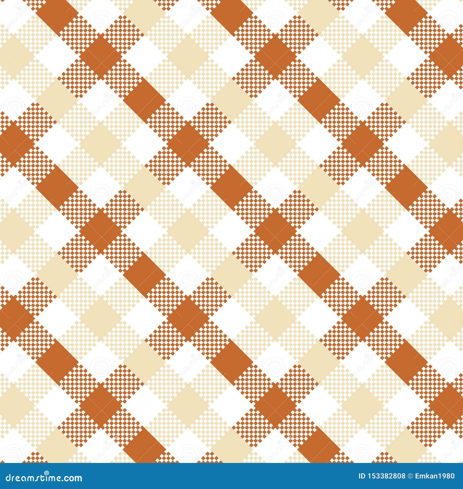 Brown Gingham Pattern Background Royalty-Free Illustration ...