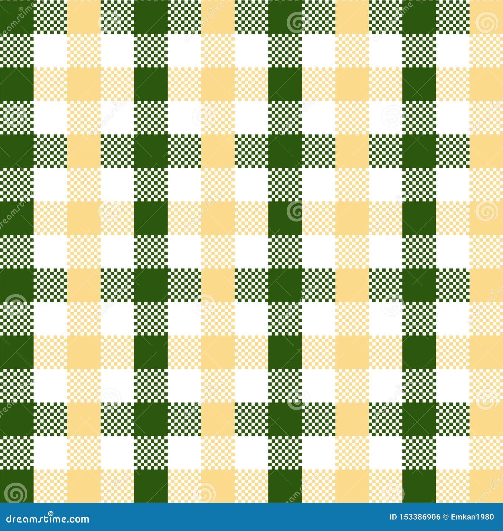 Oliven Green Gingham Pattern. Royalty-Free Cartoon | CartoonDealer.com ...