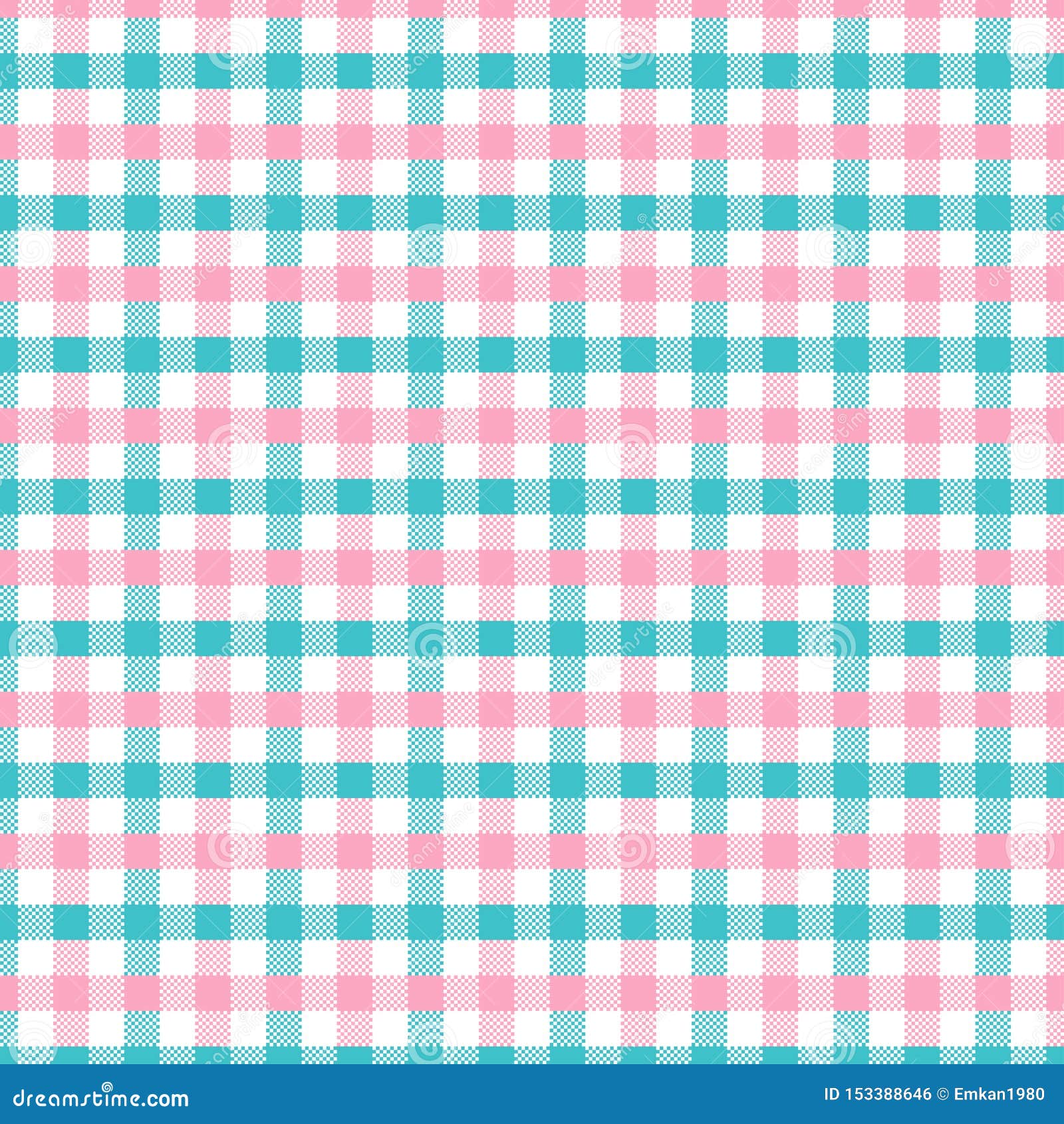 Gingham Pattern Violet and Light Blue Stock Illustration - Illustration ...