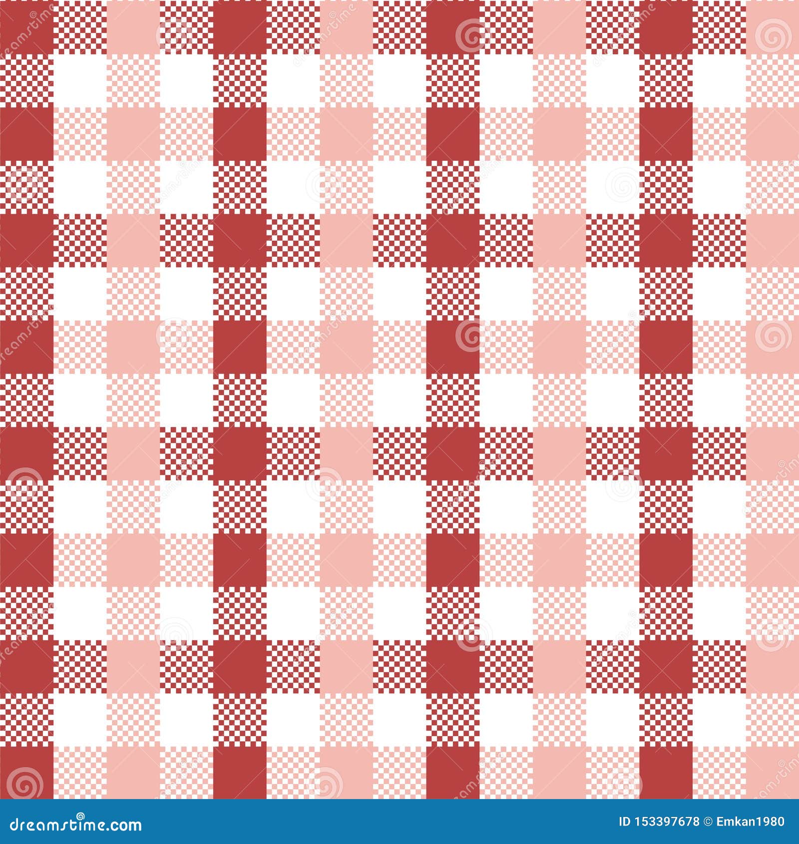 Red Gingham pattern. stock illustration. Illustration of breakfast ...