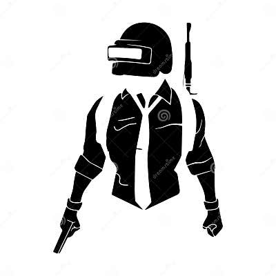 Pubg game stock vector. Illustration of player, icon - 154024968