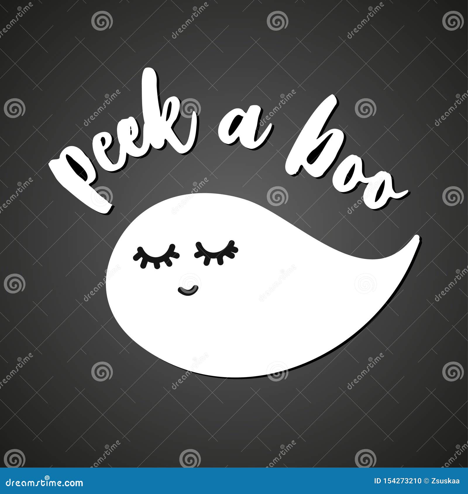 Peek a Boo. - Hand Drawn Vector Illustration Stock Vector ...