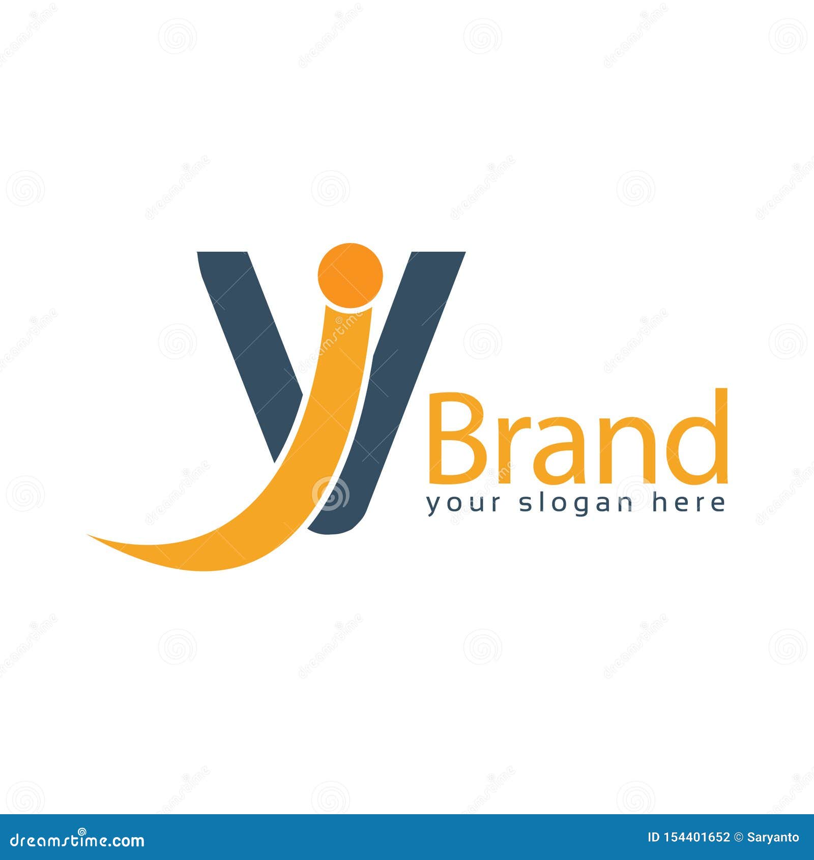 VI Logo Template, VI Letter, Flat Design. Vector Stock Vector ...