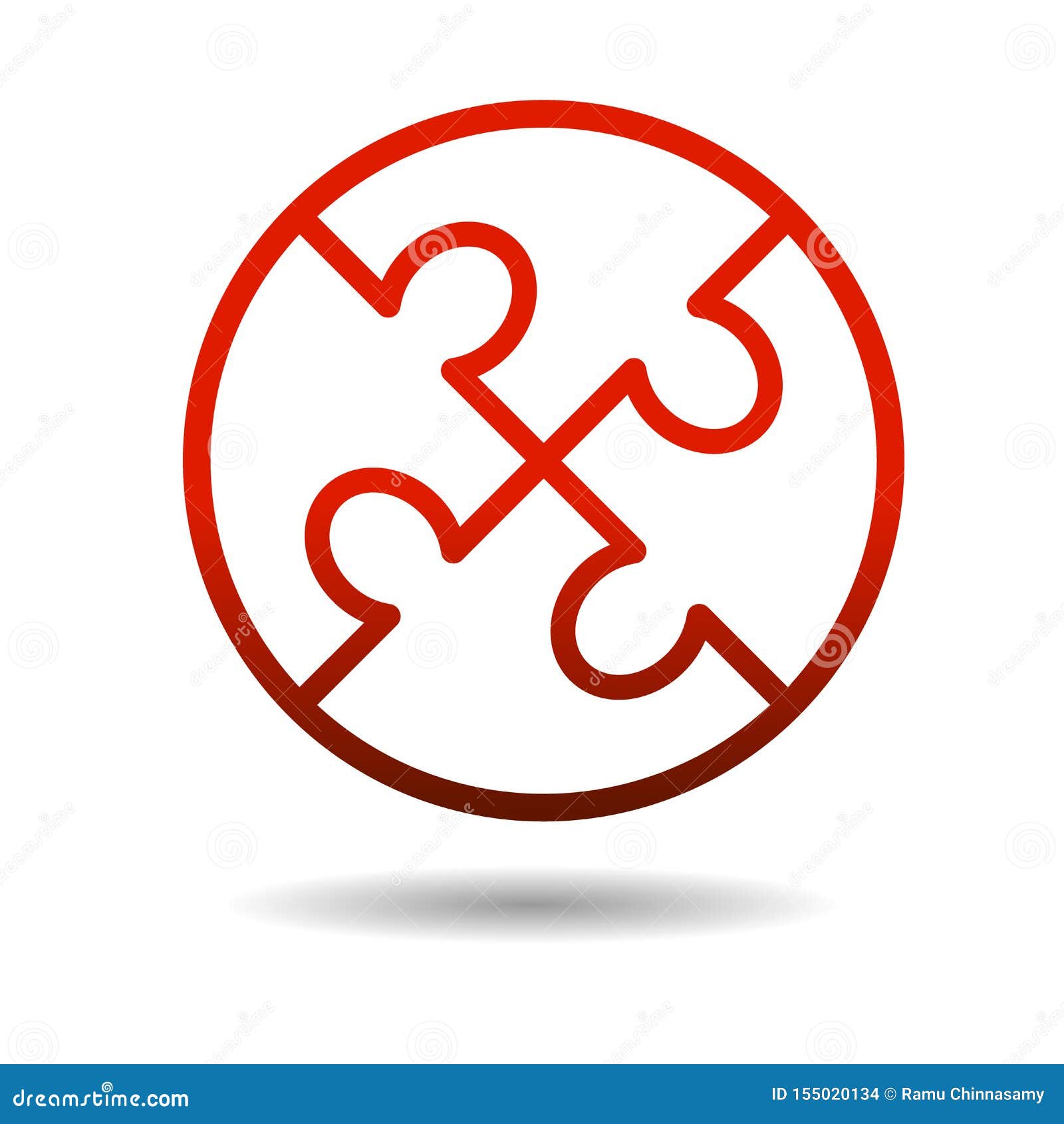 Puzzle logo circle stock vector. Illustration of icons - 155020134