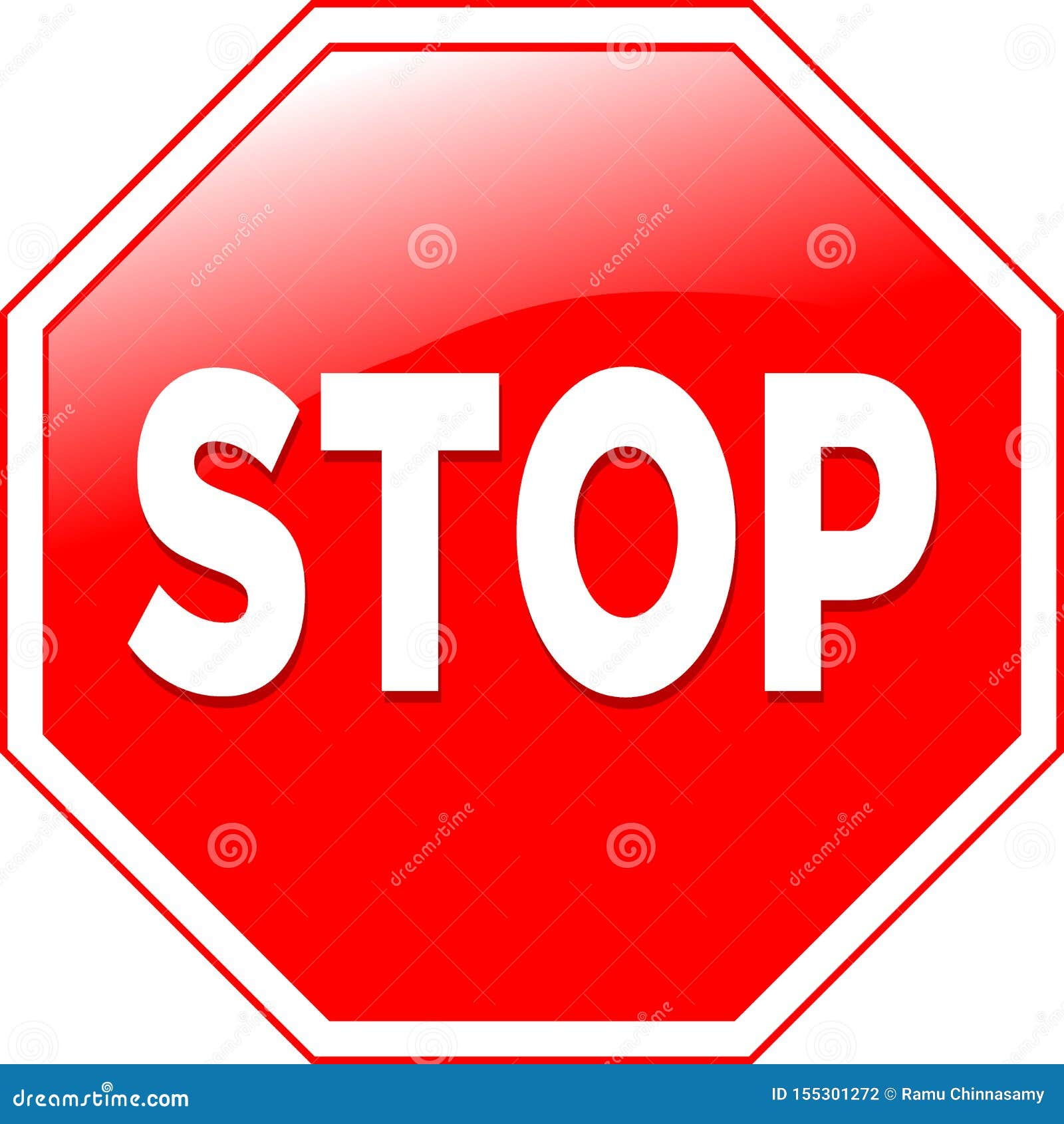 Stop Sign - White 3D Man On Stop Sign Shows Stop Signal Royalty-Free ...