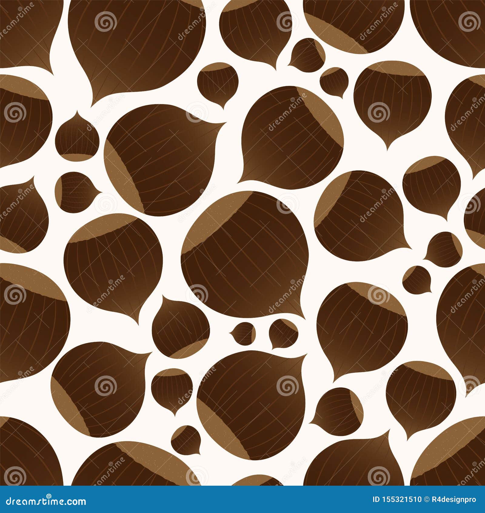 Nuts Seamless Cartoon Texture Stock Vector - Illustration of nuts ...