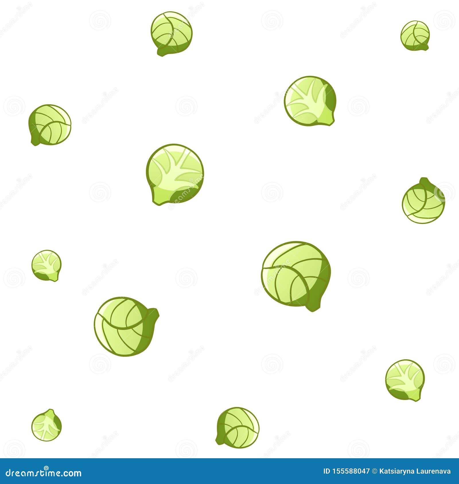 Brussels sprouts pattern stock vector. Illustration of organic - 155588047
