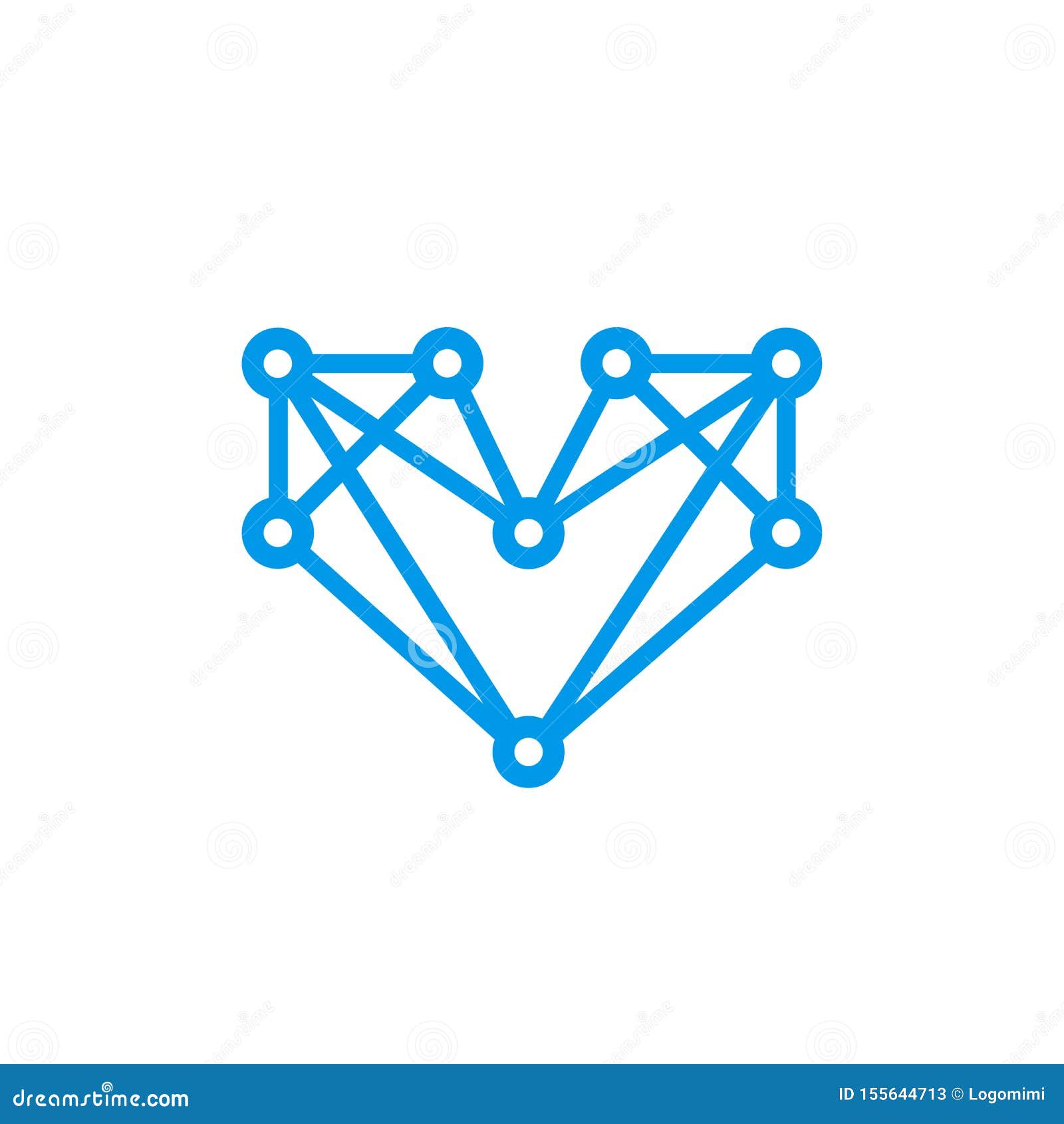 Logo Connect. Abstract Connect Icon Logo Design Made Of Color Pieces ...