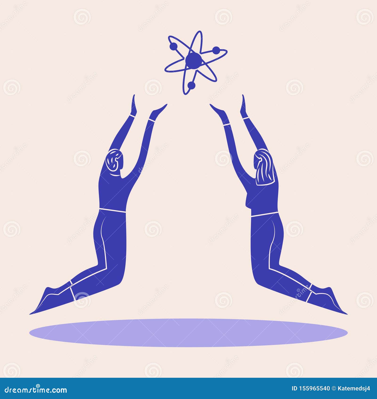 People Levitating With Statistics Charts And Diagrams Flat Vector ...