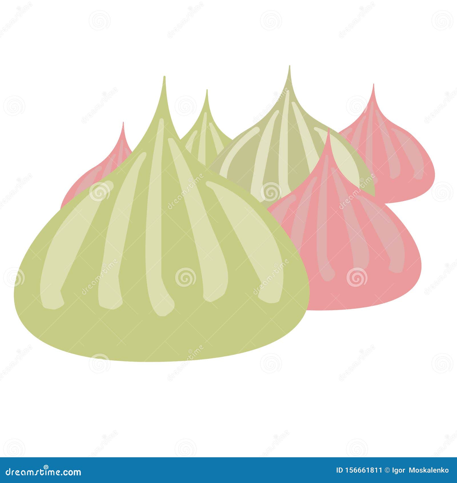Vector Illustration of Modak. Stock Vector - Illustration of delicious ...