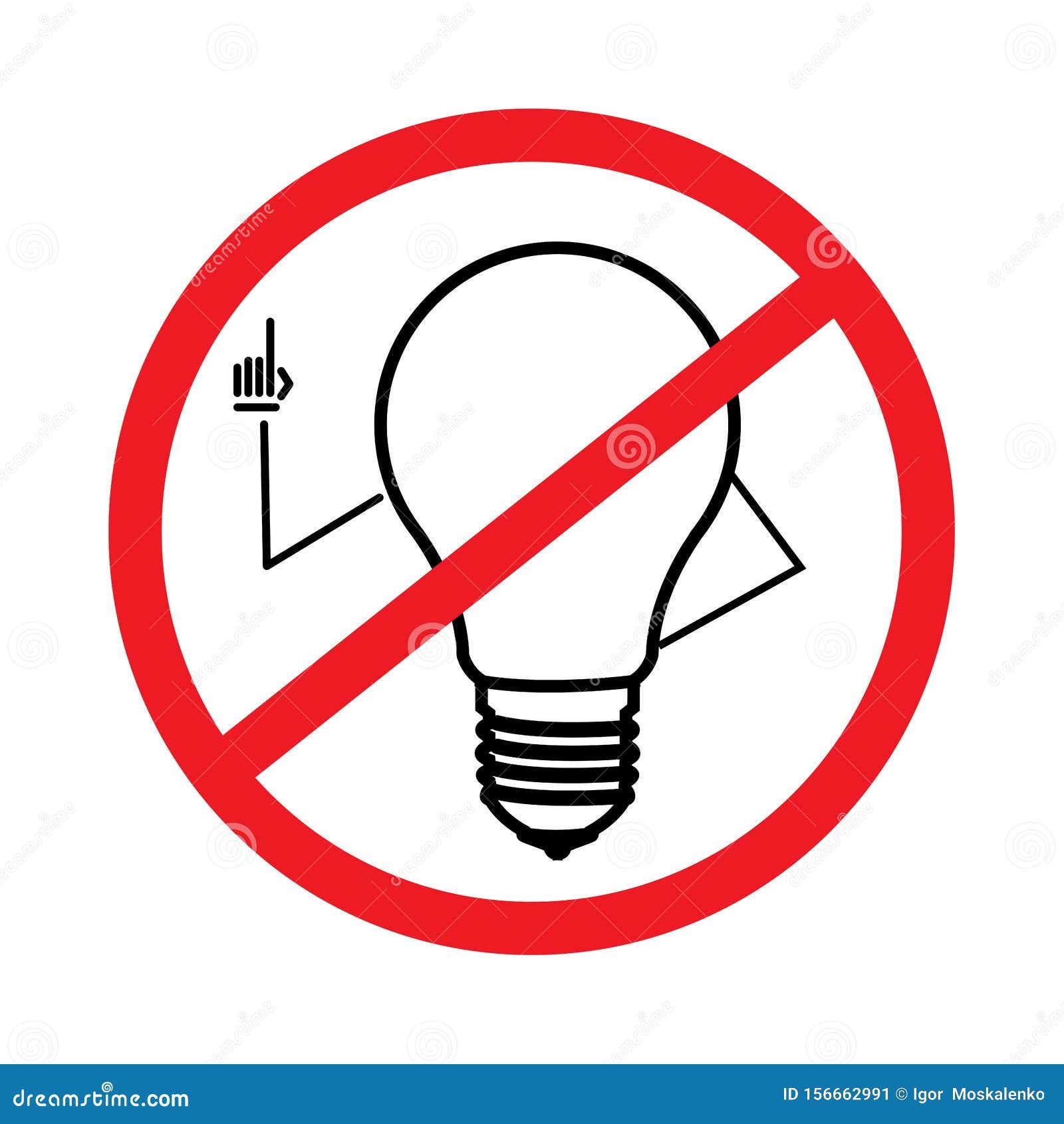 Extension Cord Ban, Prohibition Icon Stock Vector - Illustration of ...