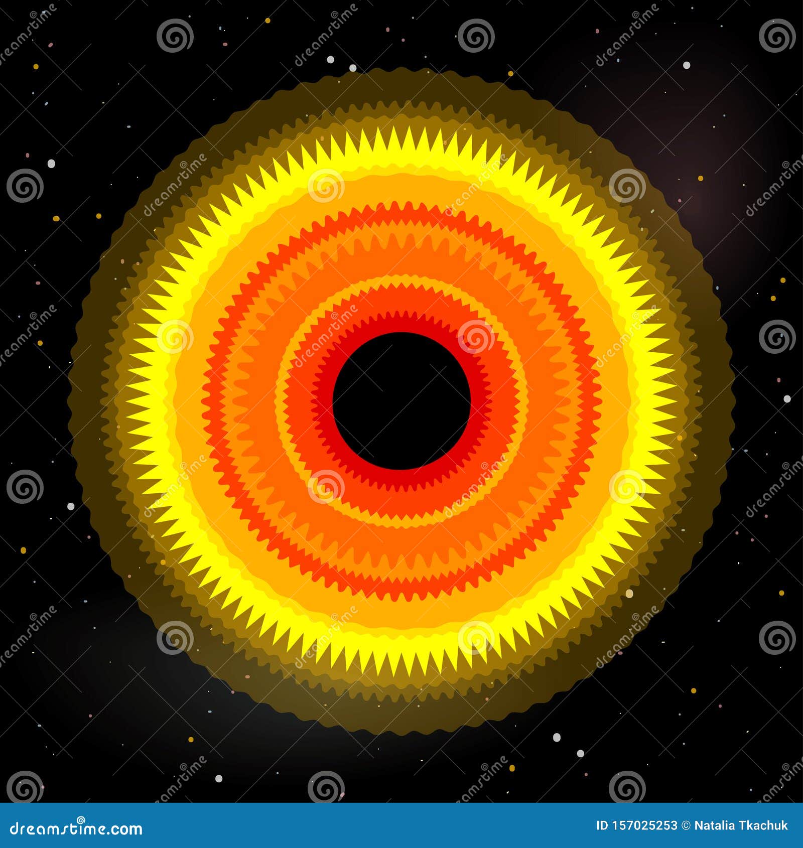 Two Color Quasar Vector Icon From Astronomy Concept. Isolated Blue ...