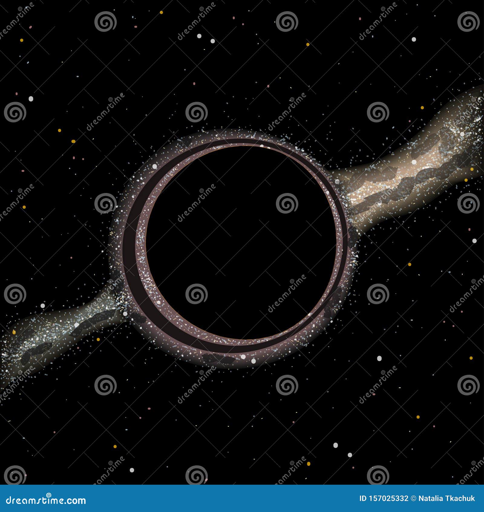 Gravitational Lensing Black Hole Of A