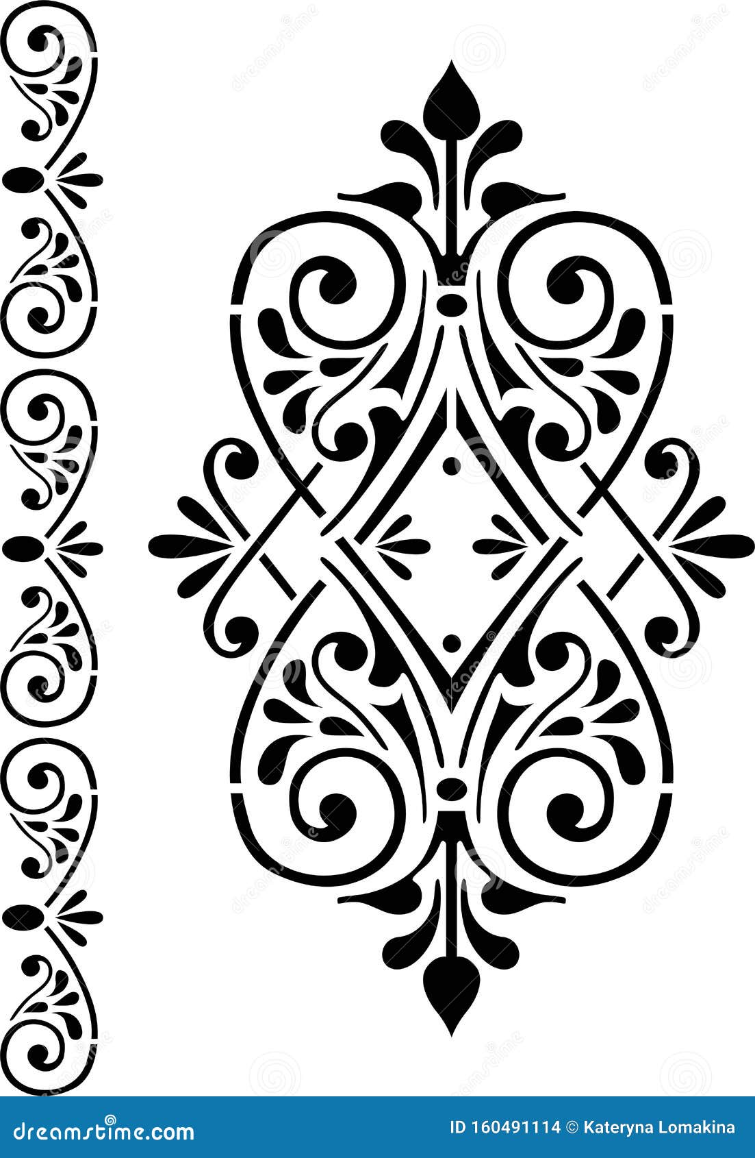 Ornament stencil art stock vector. Illustration of ornaments - 160491114