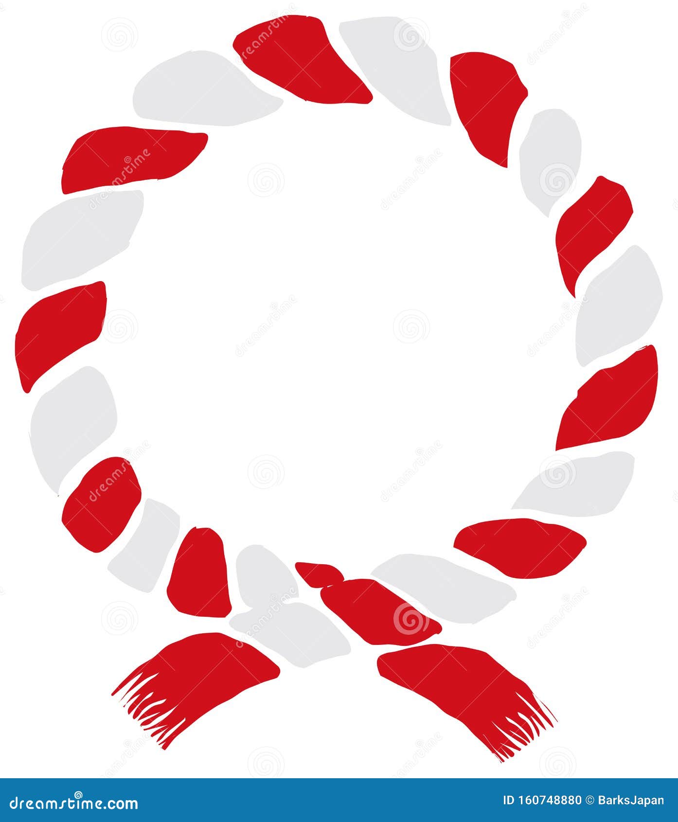 Japanese Shimenawa /sacred Rice Straw Festoon / Vector Illustration ...