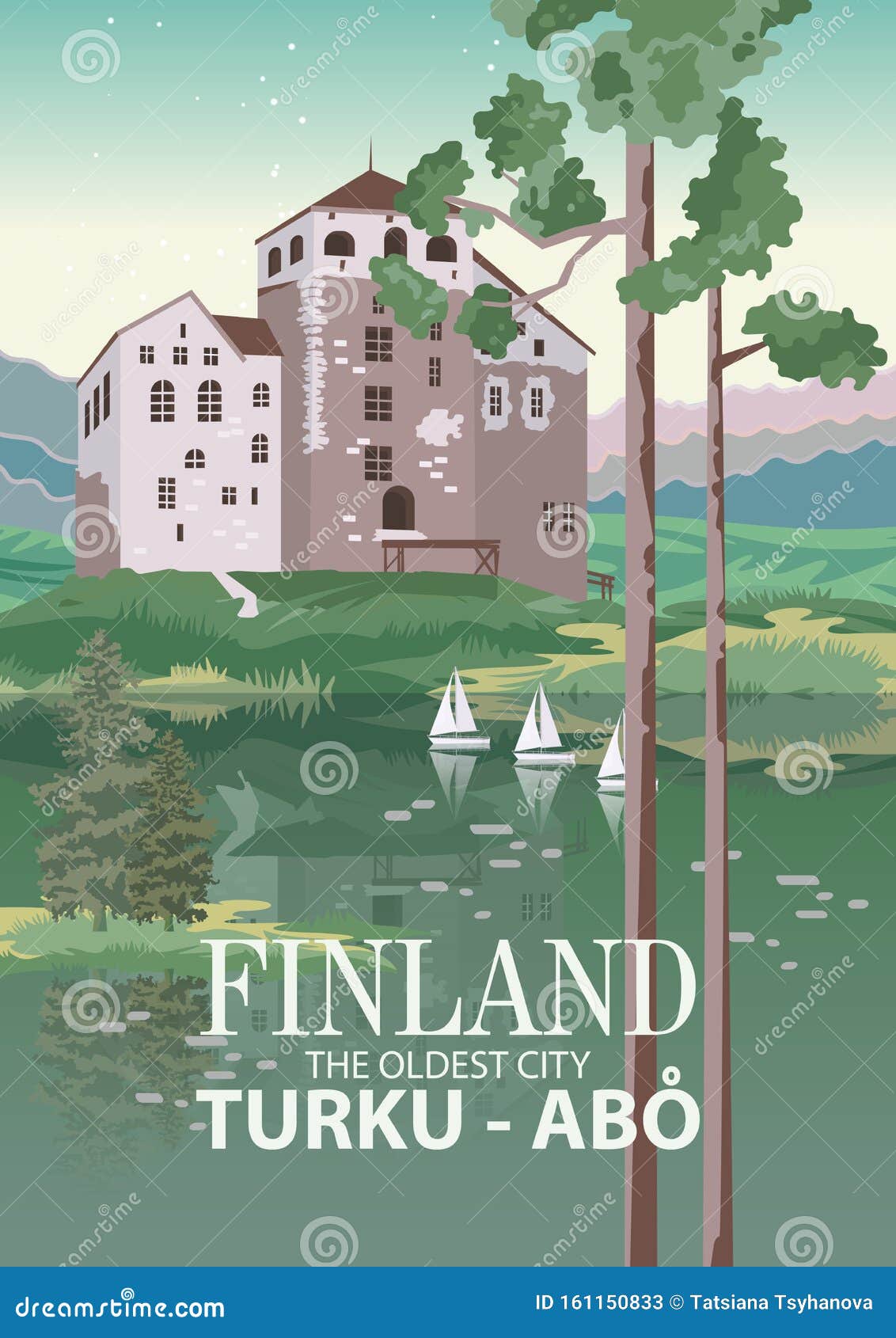 Finland Travel Concept Map Background With Planes, Tickets. Visit ...