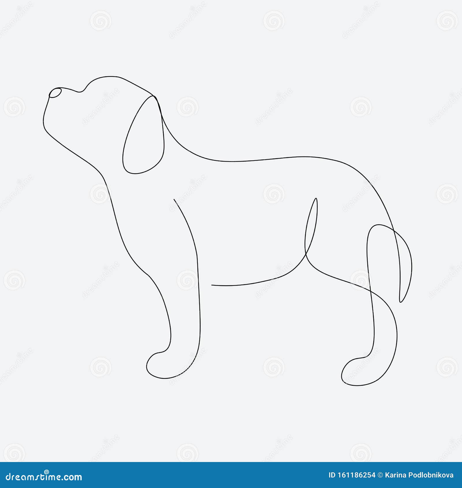 One Line Dogs Stock Illustrations – 263 One Line Dogs Stock ...