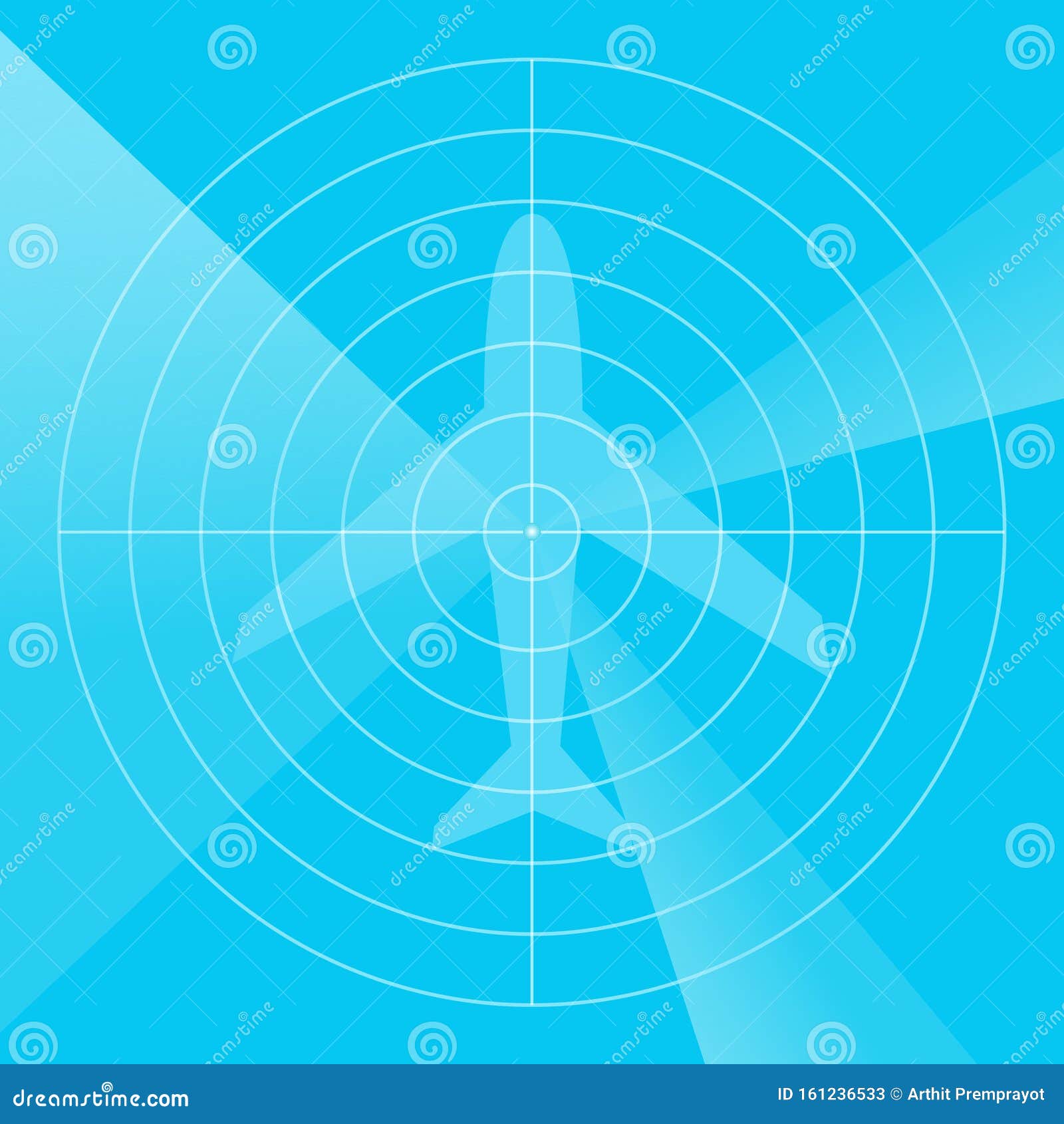 Blue Radar Screen Airport Background with Planes, Air Traffic Control ...