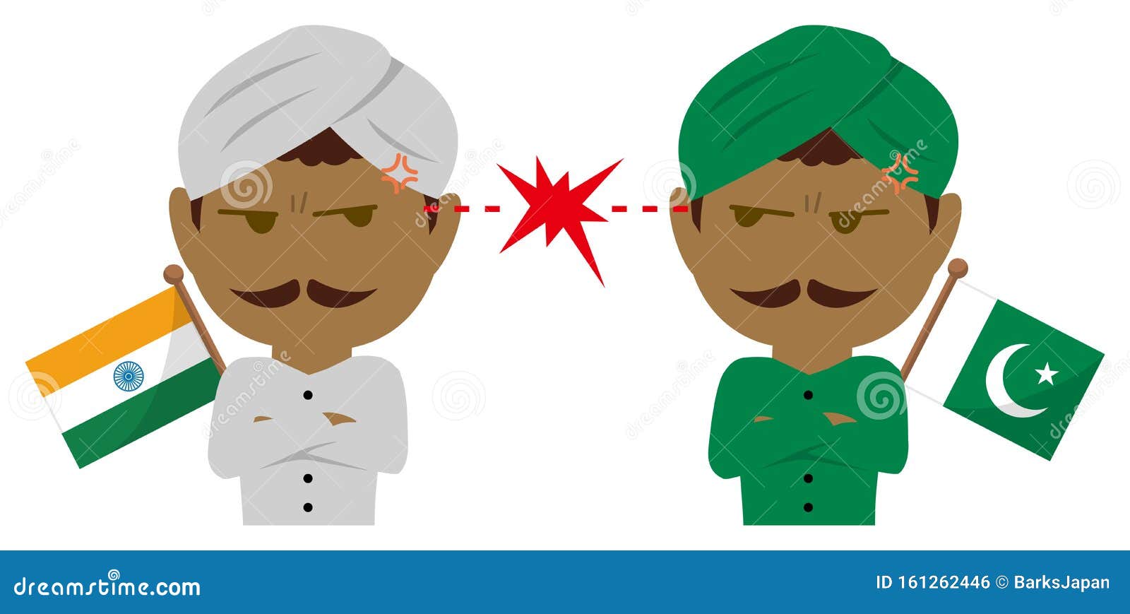 Political Conflict between Nations Stock Vector - Illustration of male ...