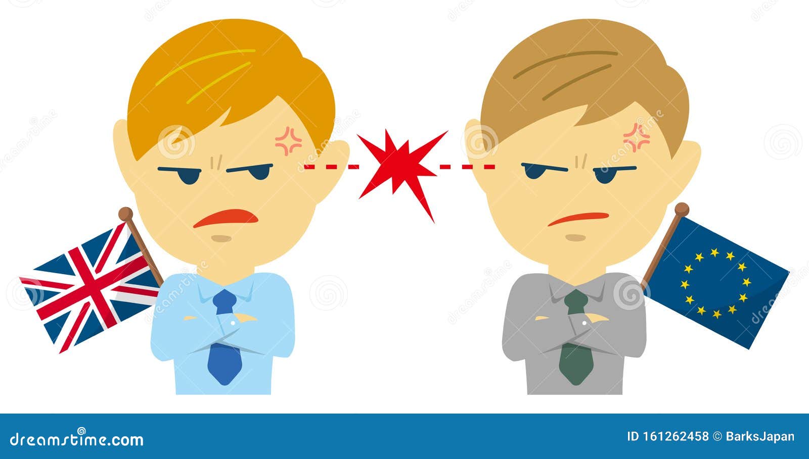 Political Conflict between Nations Stock Vector - Illustration of fight ...