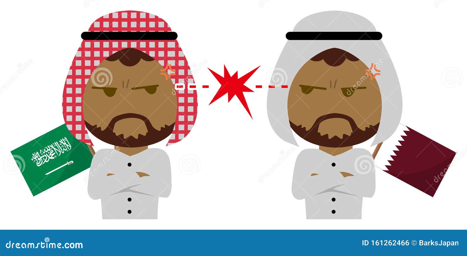 Political Conflict between Nations Stock Vector - Illustration of ...