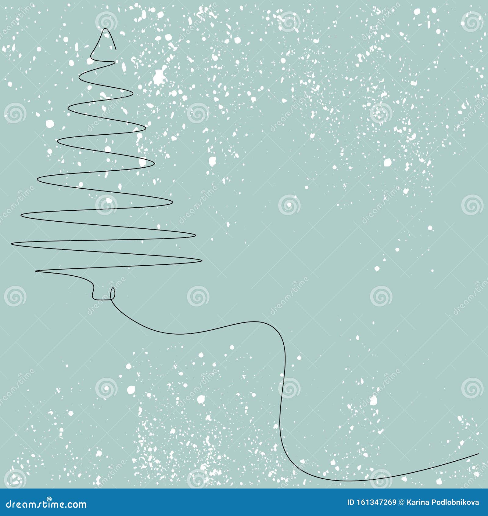 Christmas Background Blue Design with Decoration Element Tree, Vector ...