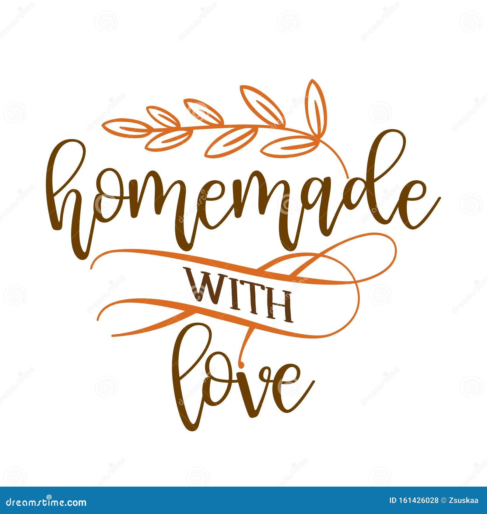 Homemade with Love - Stamp for Homemade Products and Shops. Stock ...