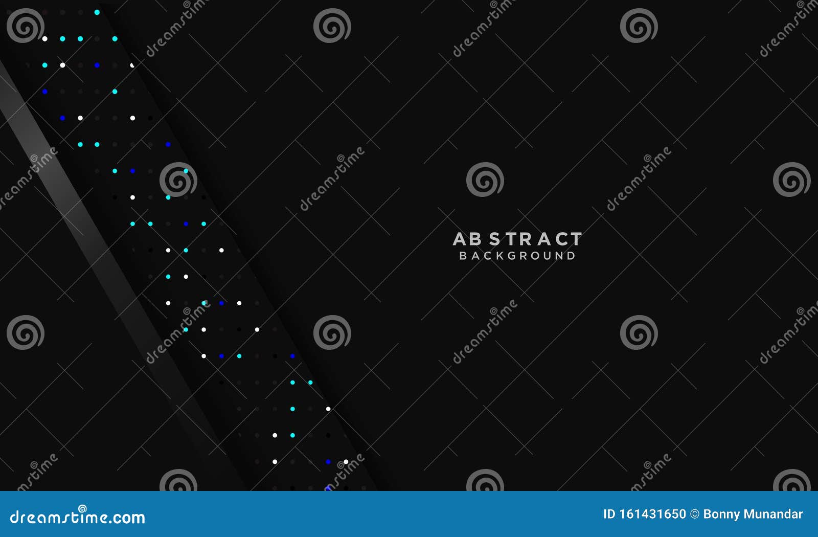 Circle Overlapping Background with Blue Light Glitters Stock ...