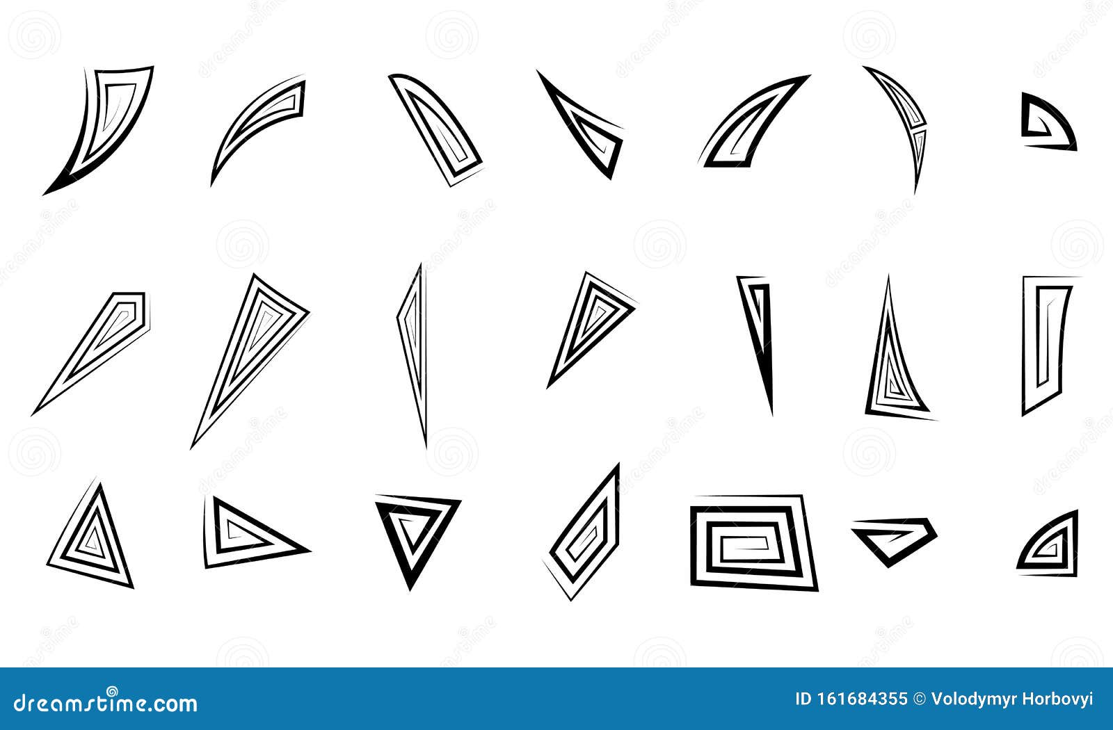 Hand Drawn Arrow Mark Icons Set Stock Vector - Illustration of design ...