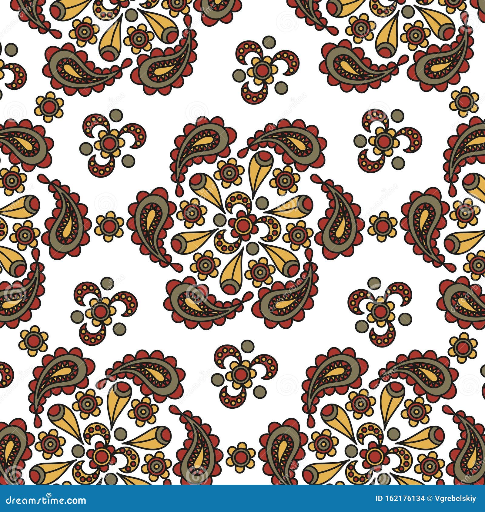 Paisley pattern. Texture stock vector. Illustration of ornate - 162176134