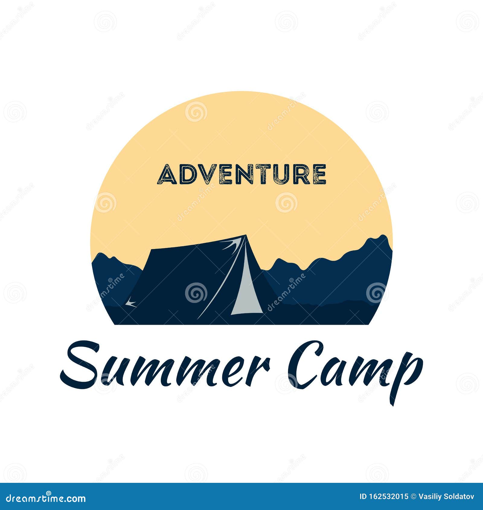 Logo of Summer Camping. Outdoor Recreation Template. Concept Adventure ...