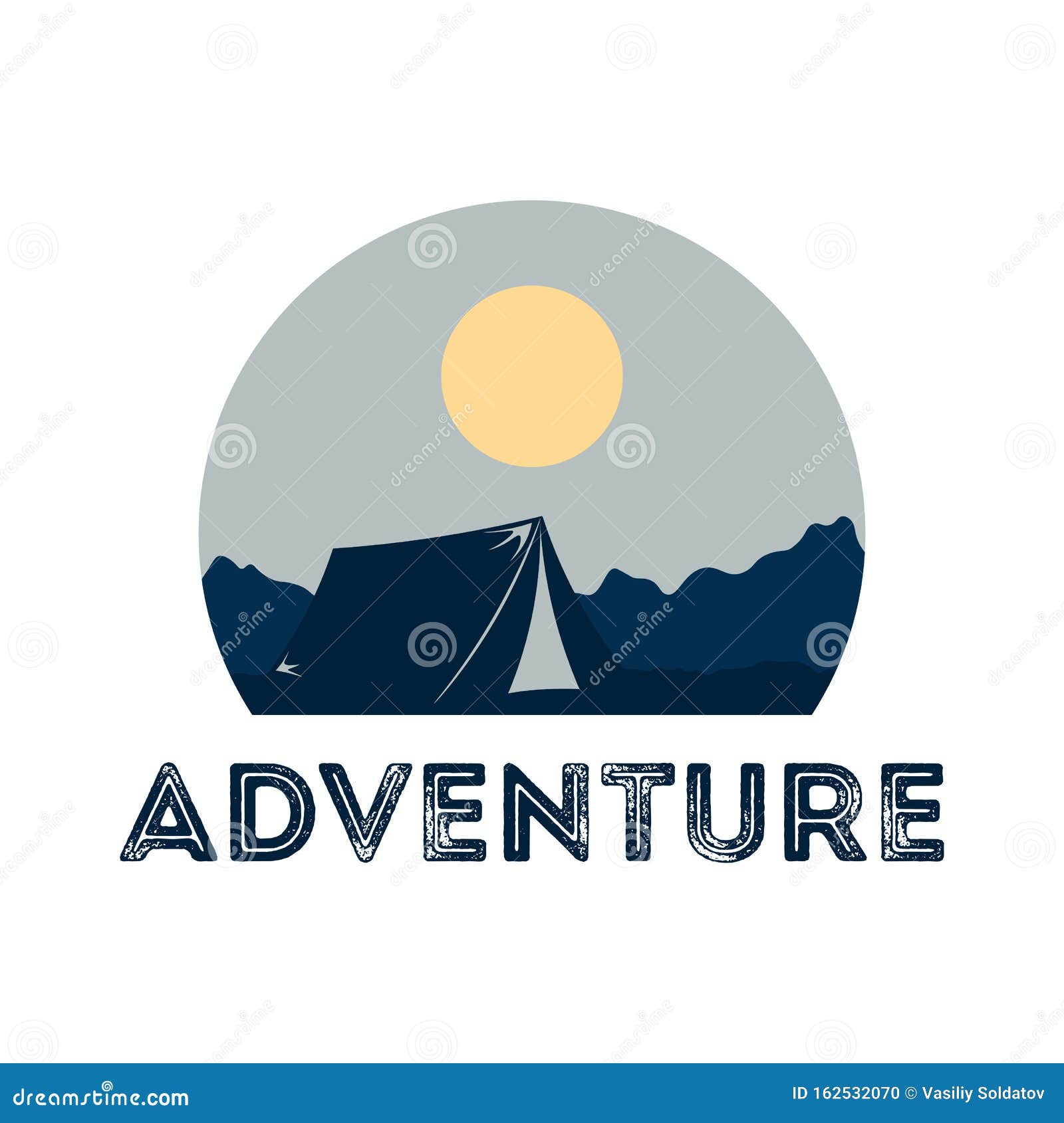 Outdoor Recreation Template. Logo of Summer Camping. Concept Adventure ...
