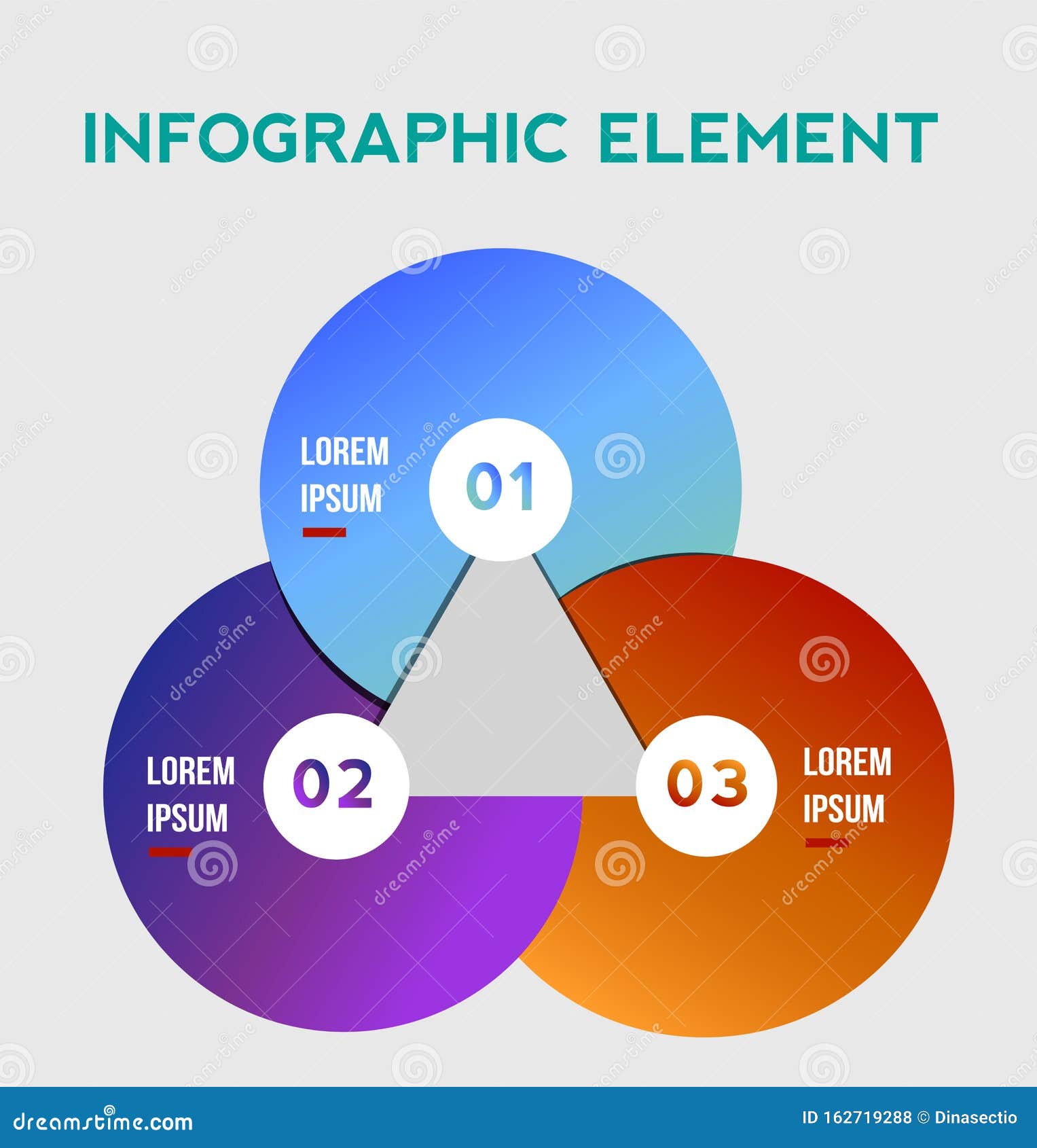Gradient Triangle Infographic Elements for Your Presentation Stock ...