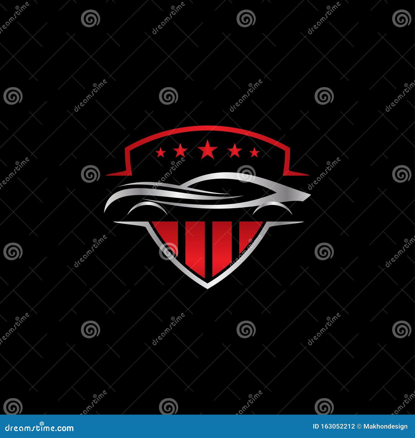 Automotive Logos Red And Silver Triangle